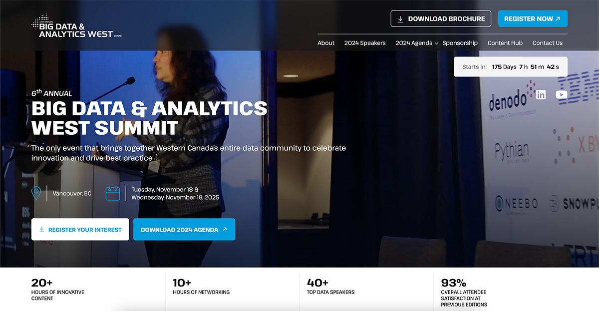 Big Data & Analytics West Summit 2025 | Vancouver